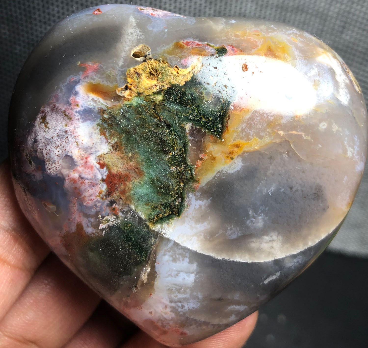 164g Wow NATURAL Sea Jasper Crystal Ocean Jasper Quartz Geode | Etsy
