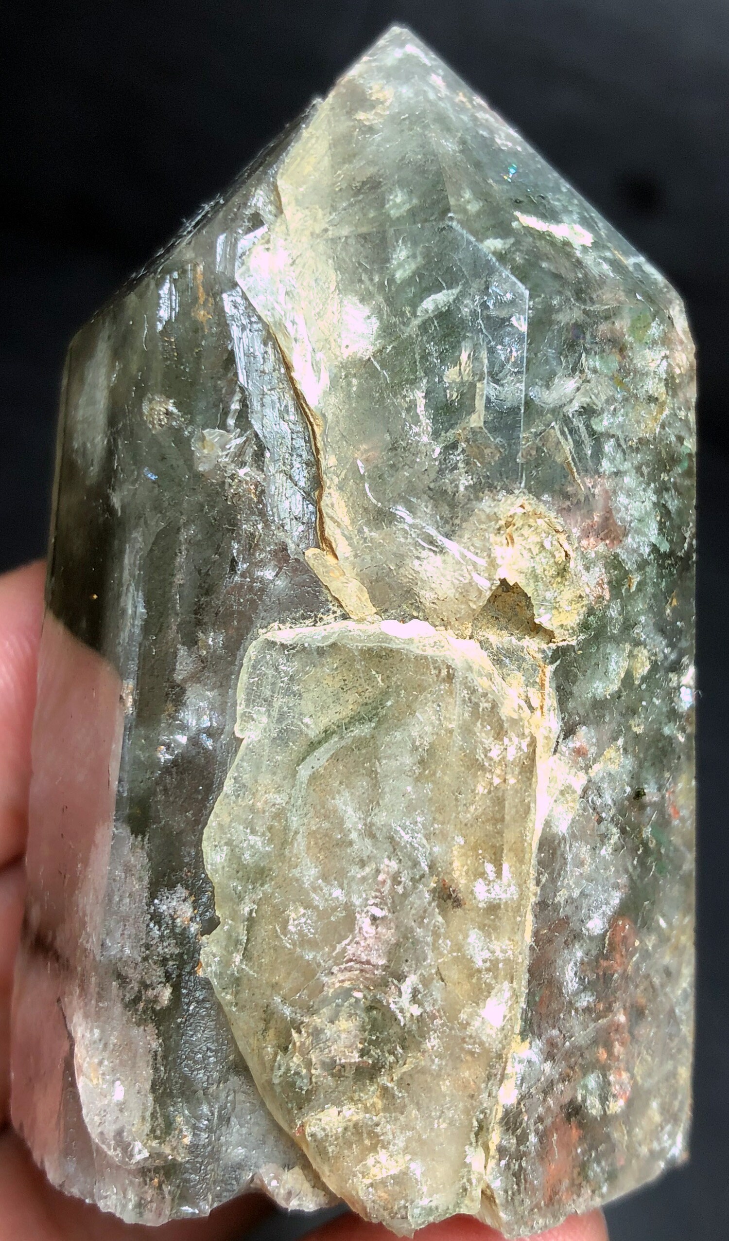 130g Natural Phantom 'green Ghost' QUARTZ Crystal | Etsy