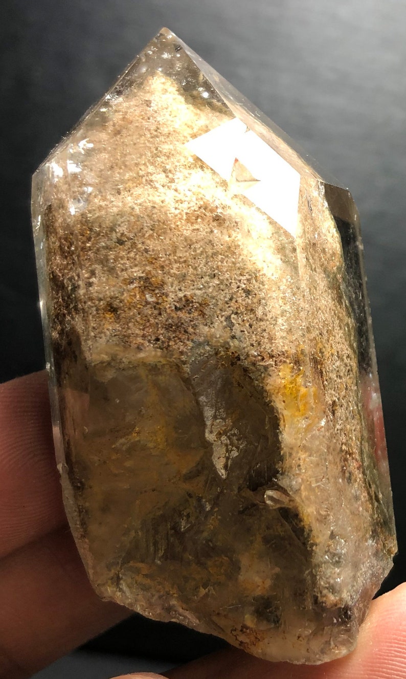 85g Natural Phantom 'green Ghost' QUARTZ Crystal Point - Etsy