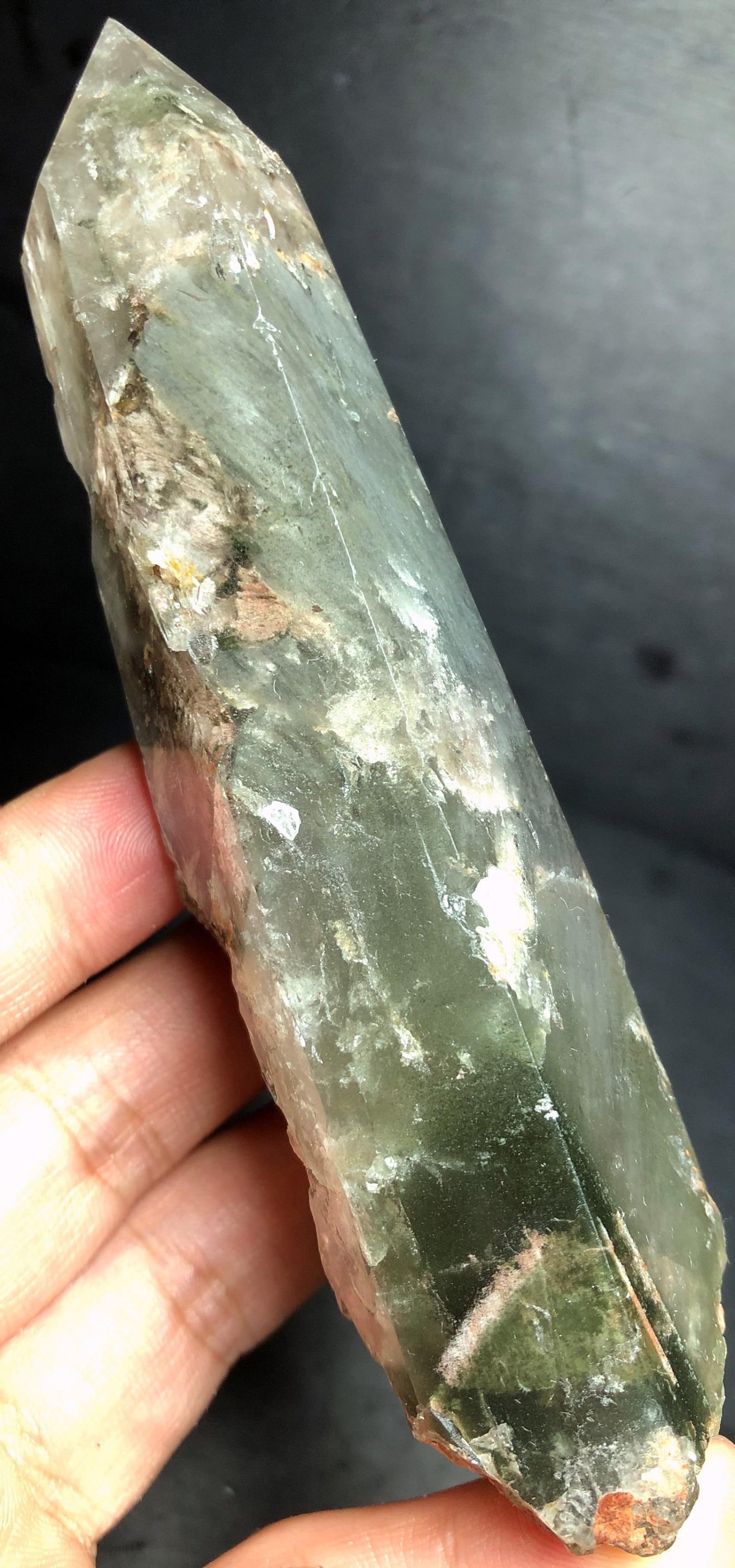 211g Natural Phantom 'green Ghost' QUARTZ Crystal - Etsy