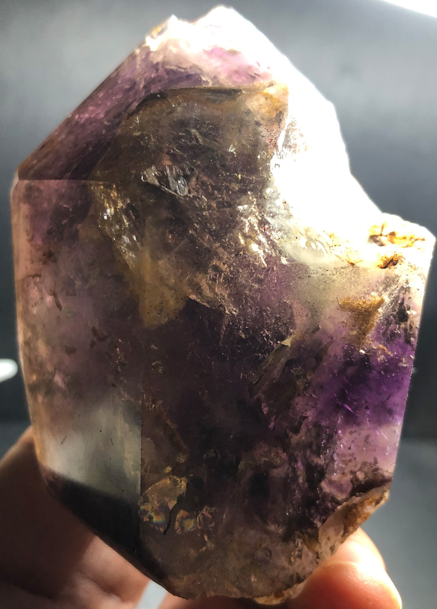 420g WOW Super Seven Amethyst Quartz Crystal POINT Polished | Etsy
