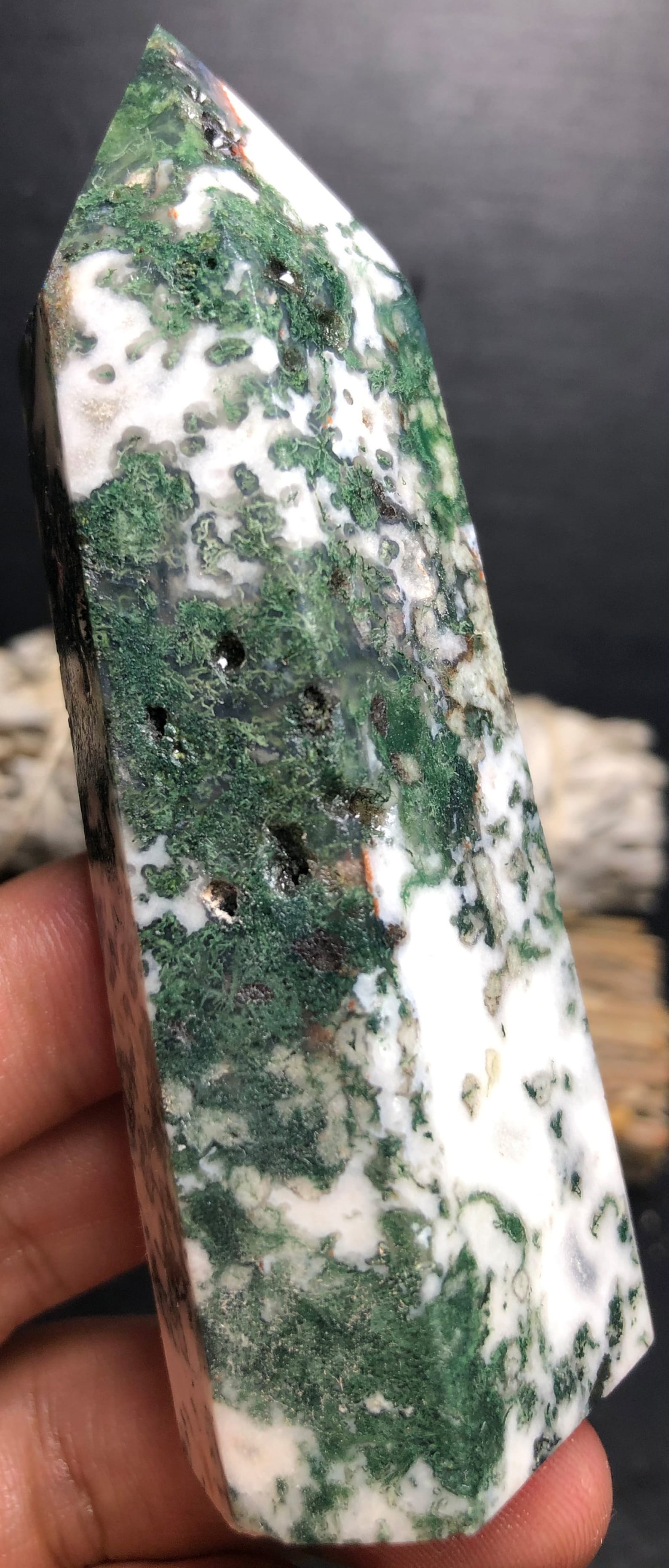 Moss Agate 120g Wow Sea Jasper Crystal Ocean Jasper Quartz - Etsy