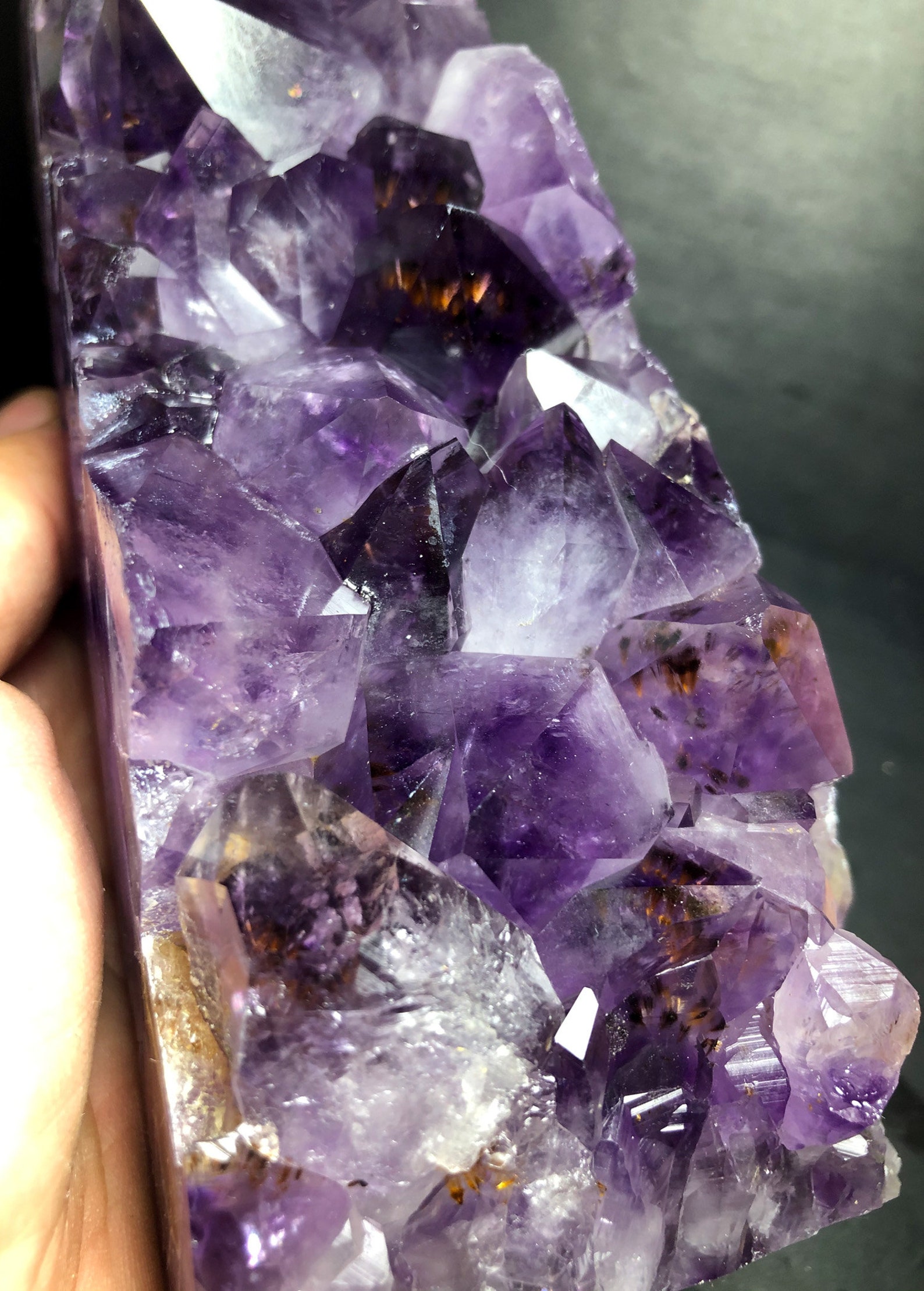 1483g Amethyst Beautiful Purple QUARTZ Geode Crystal POINT | Etsy
