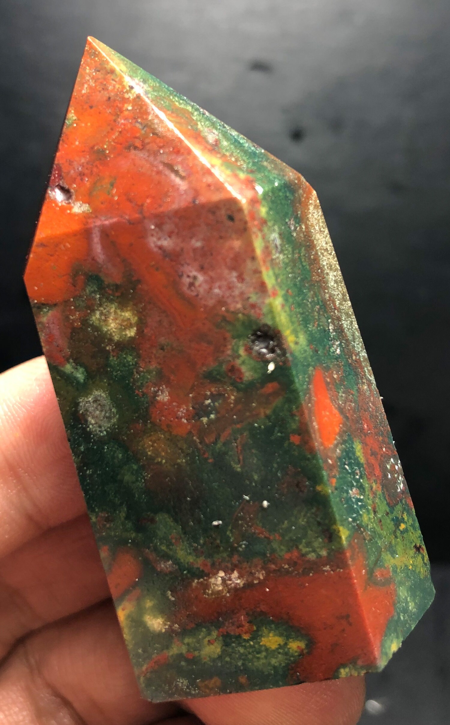 Moss Agate 57g Wow Sea Jasper Crystal Ocean Jasper Quartz - Etsy