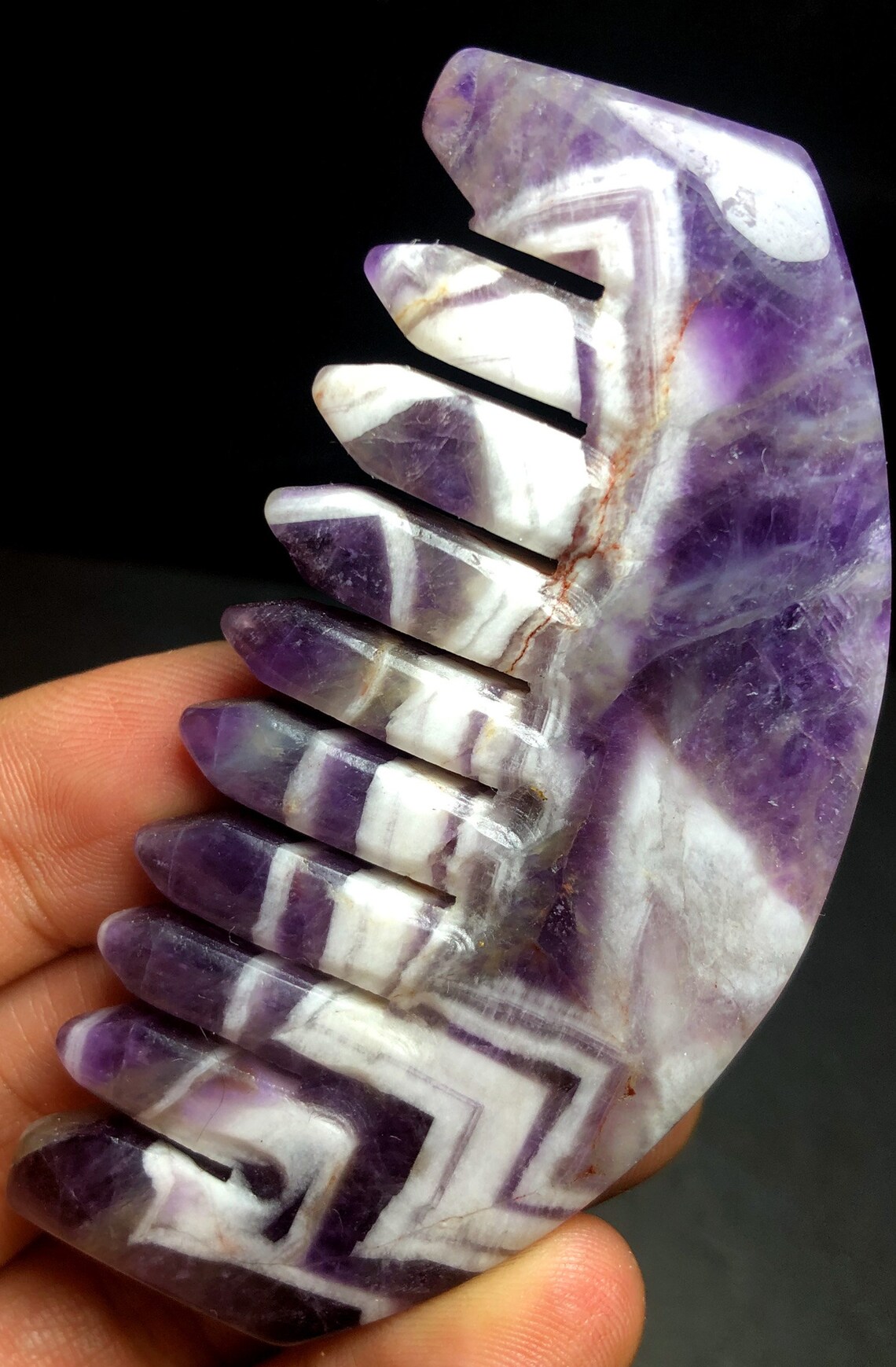 45g Wow Comb Dream Amethyst Quartzhandmade Meditation | Etsy