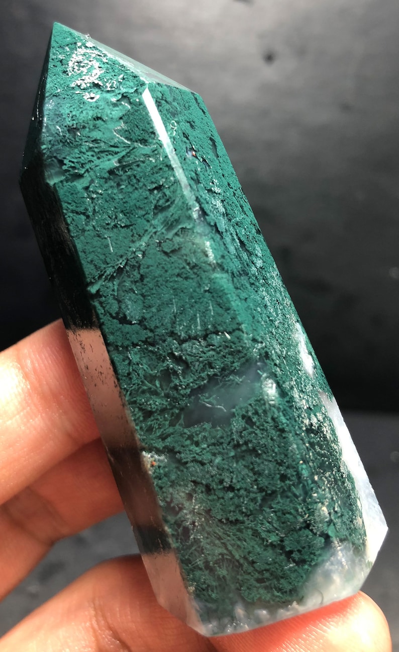Moss Agate 85g Wow Sea Jasper Crystal Ocean Jasper Quartz - Etsy