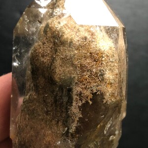 85g Natural Phantom 'green Ghost' QUARTZ Crystal Point Polished Healing ...