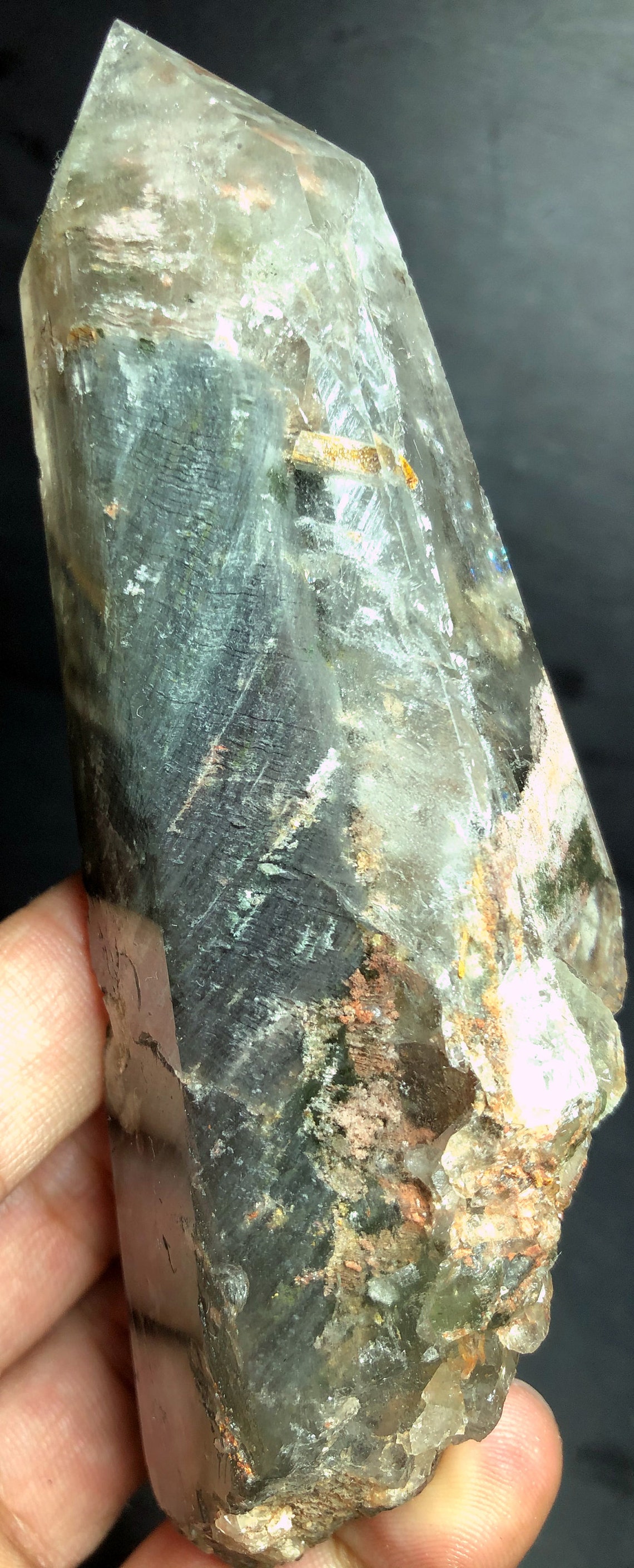 211g Natural Phantom 'green Ghost' QUARTZ Crystal - Etsy