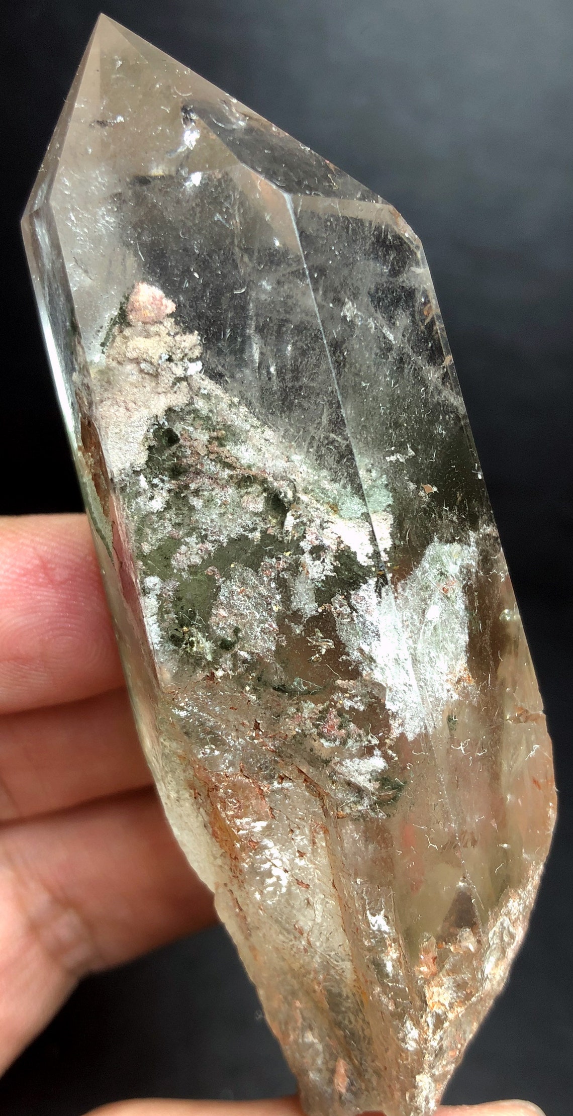 107g Natural Phantom 'green Ghost' QUARTZ Crystal | Etsy