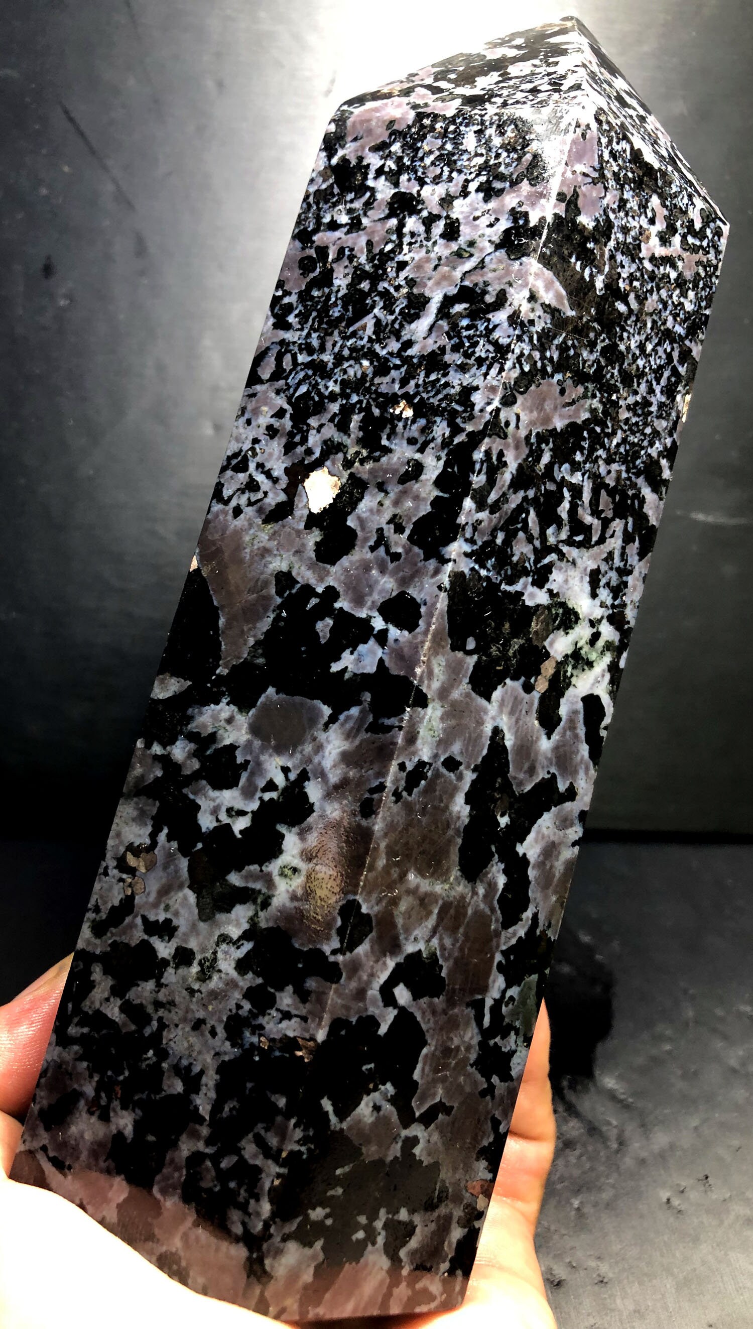 2021g 210mm MYSTIC MERLINITE Merlinite GABBRO Crystal Point - Etsy UK