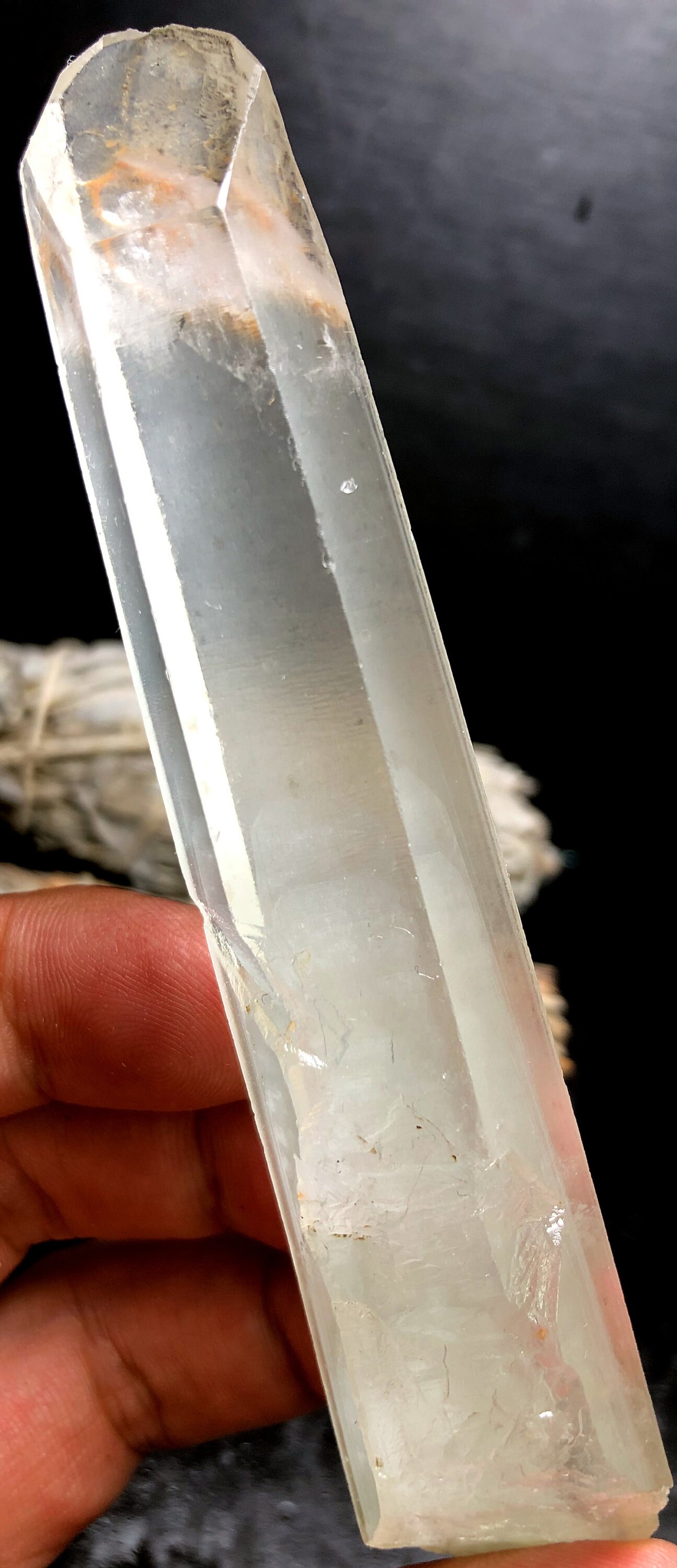 77g Lemurian Seed Crystals / Lemurian Quartz Crystal Point / - Etsy