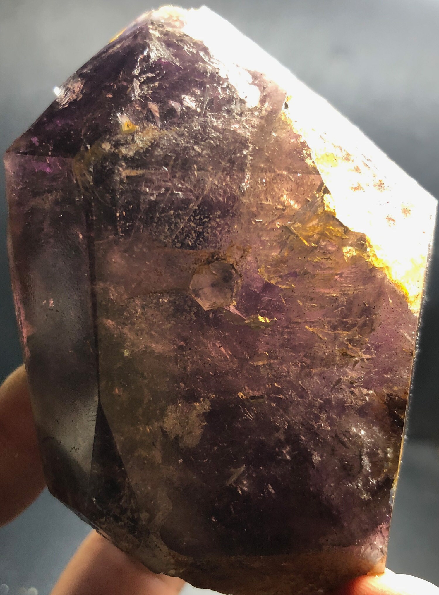 420g WOW Super Seven Amethyst Quartz Crystal POINT Polished | Etsy