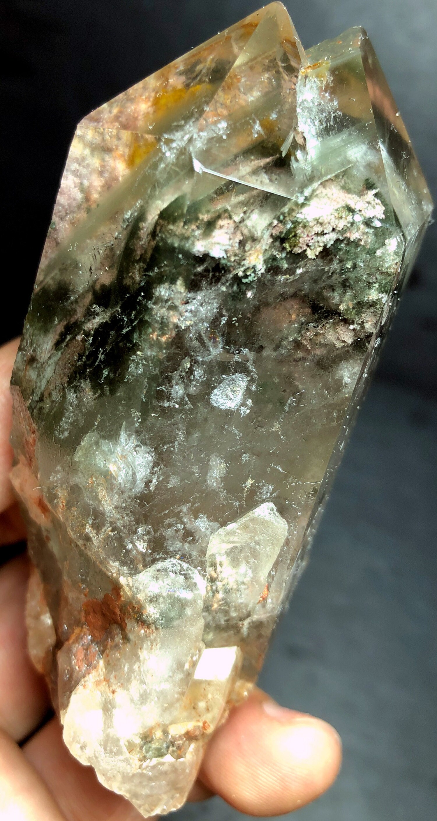 182g Natural Phantom 'Green Ghost' QUARTZ Crystal | Etsy