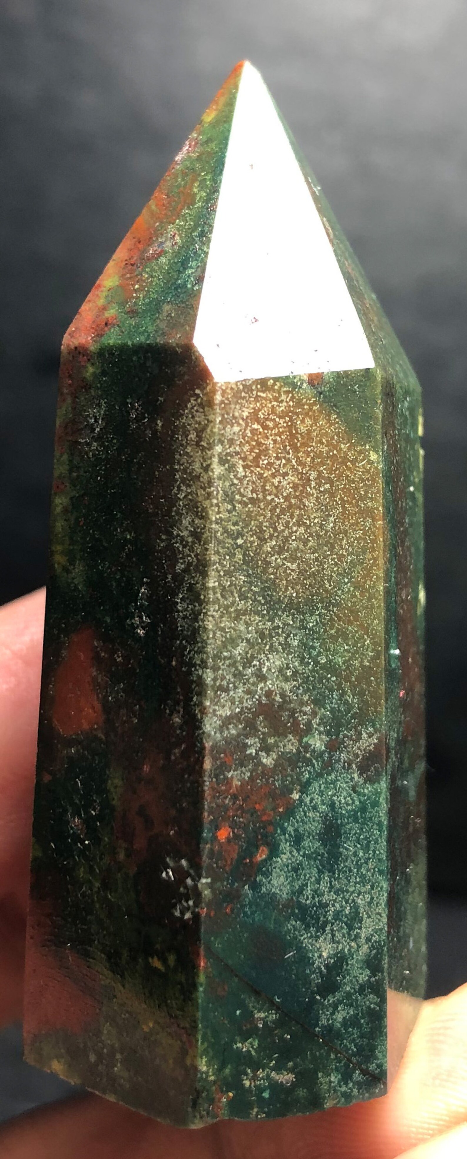 Moss Agate 57g Wow Sea Jasper Crystal Ocean Jasper Quartz - Etsy