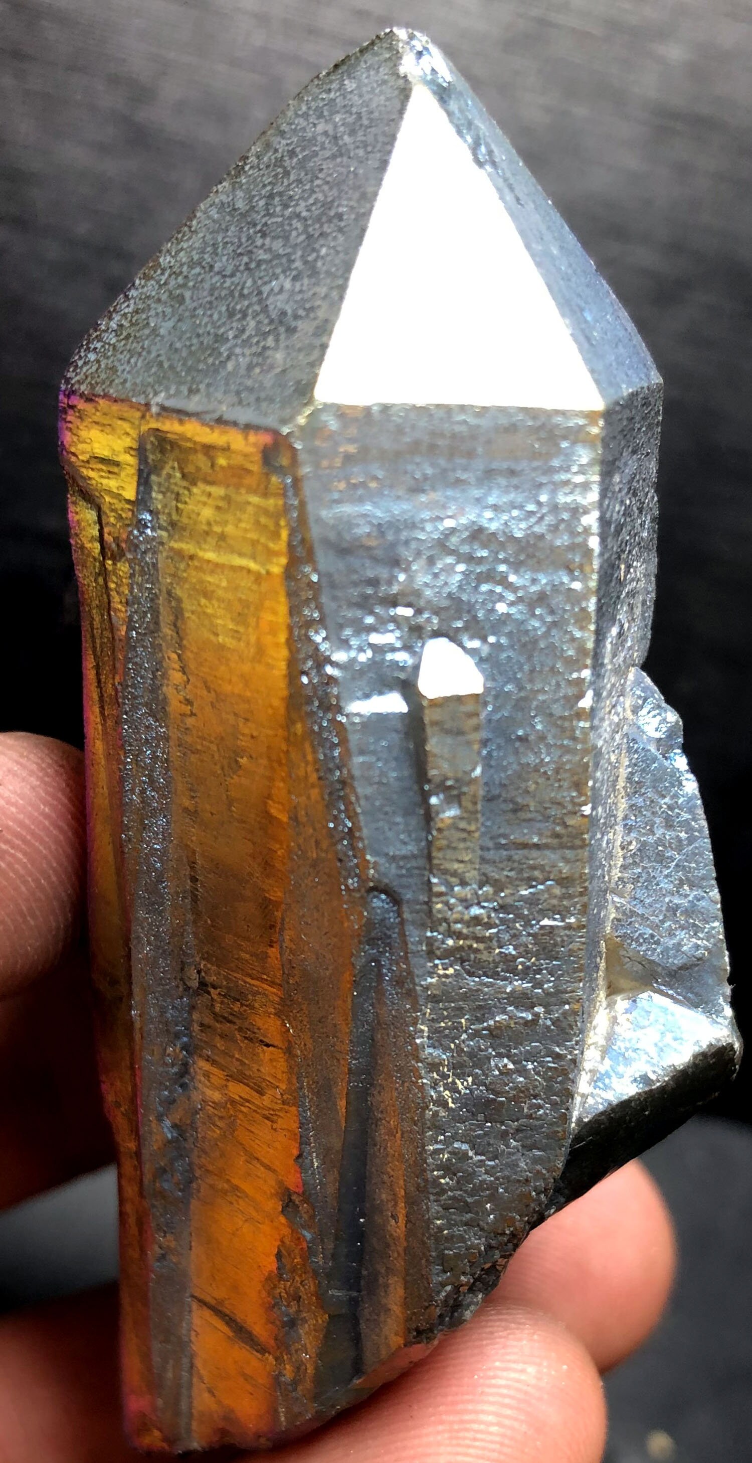 103g Rainbow Titanium Plated Crystal Cluster Color-changing - Etsy