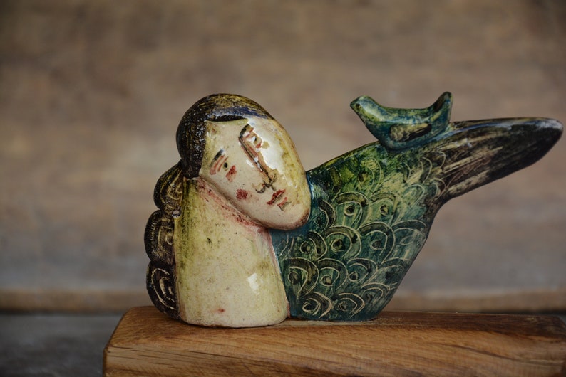 Angel...clay Art,sculpture Ceramic,ceramic,ceramic Angel - Etsy