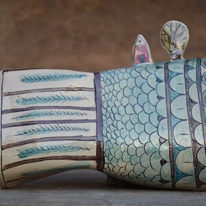 The City Guard,hand-made Ceramic Fish ,ceramic Tile,ceramic Decoration,hanging Decoration,one of ...