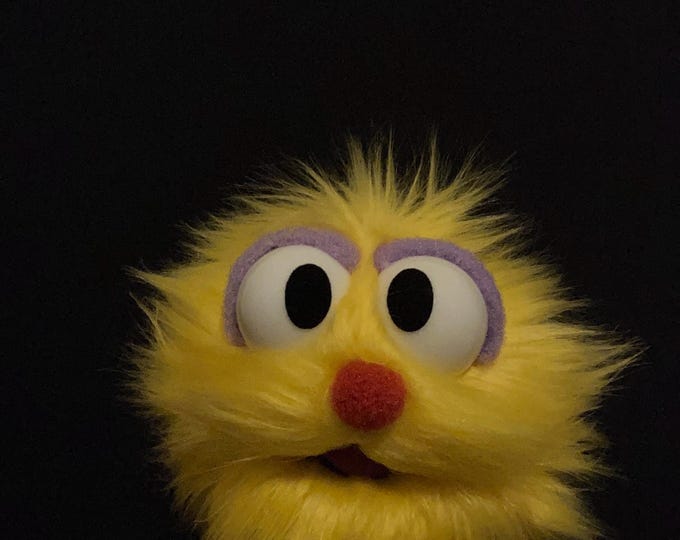 Yellow Monster Hand Puppet - Etsy