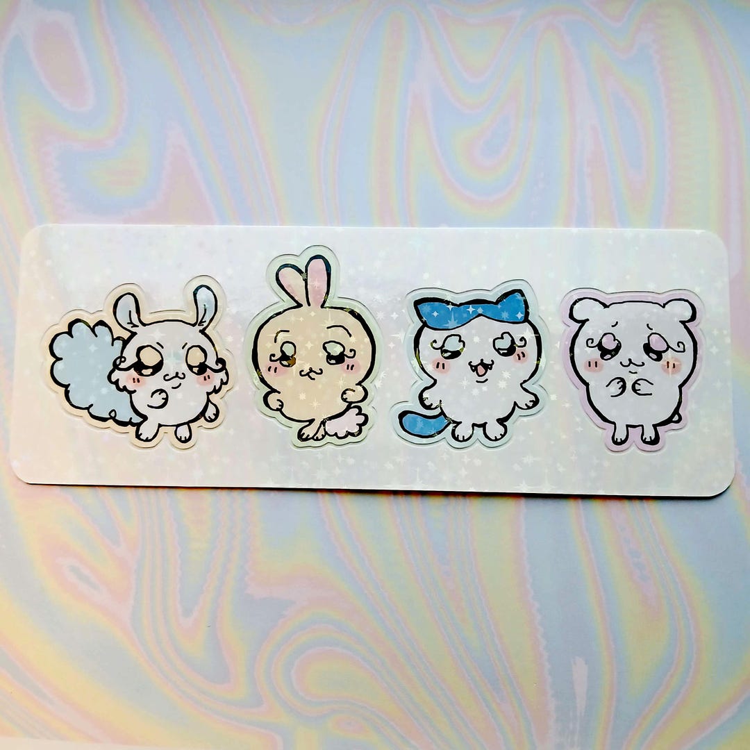 Chiikawa | Sparkly Holographic Sticker Sheet - Etsy