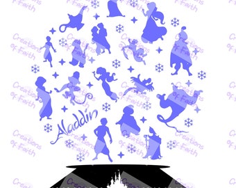 Aladdin Snow Globe - Etsy