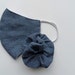 Linen Face Mask , Eye Mask , Scrunchie , Washable and Reusable ,face ...