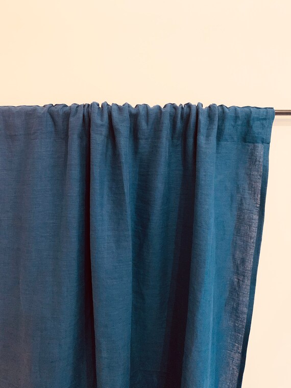 Linen Curtains Rod Pocket Linen Curtain Linen Curtain | Etsy
