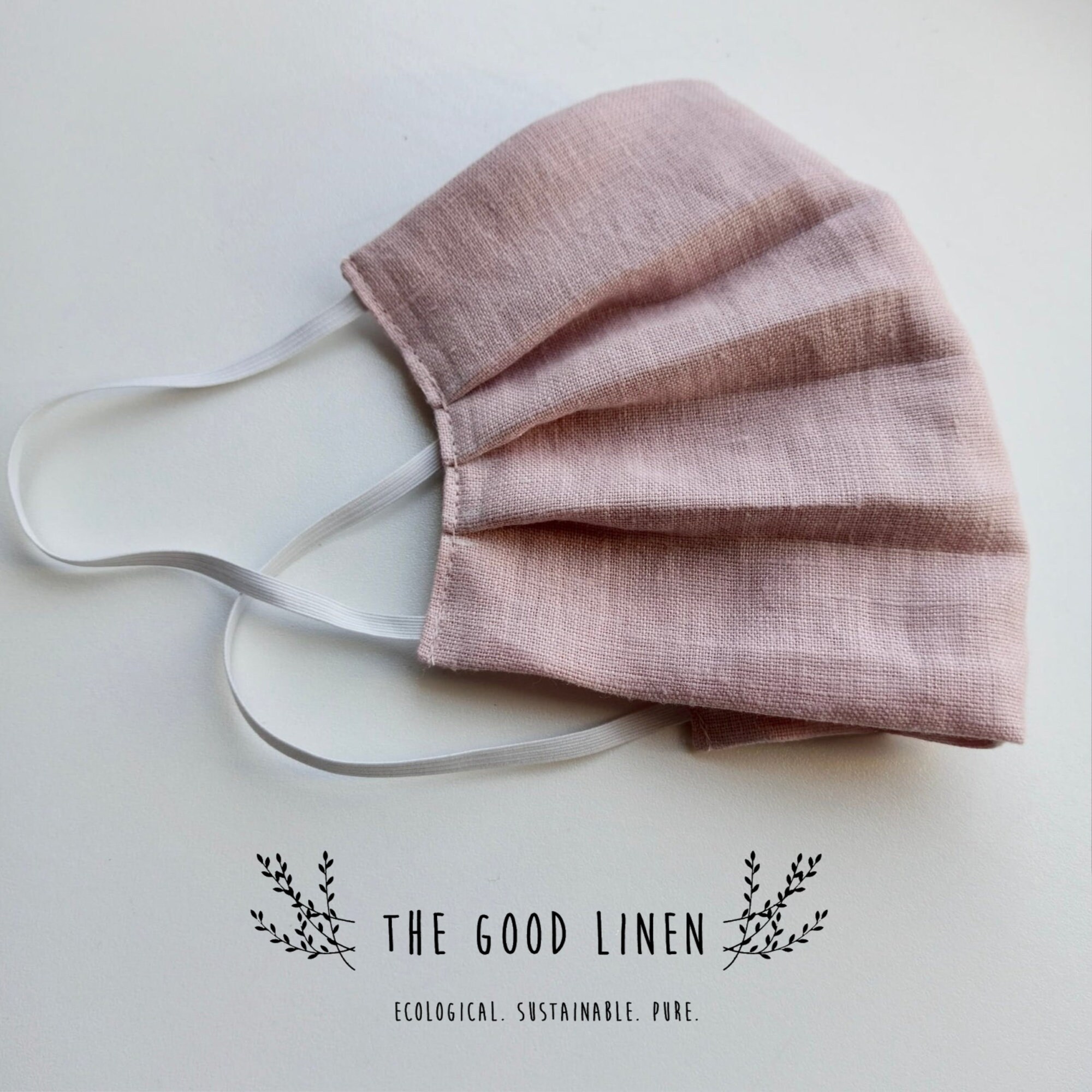 Linen Face Mask, Face Mask , Face Mask With Filter Pocket , Washable ...