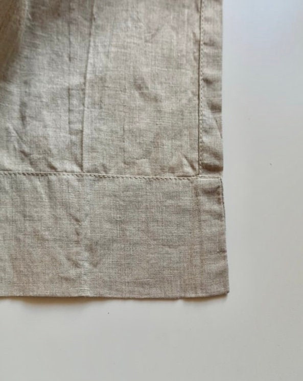 Linen Curtain, Washed Linen Curtain Panel, Linen Curtain, Custom ...