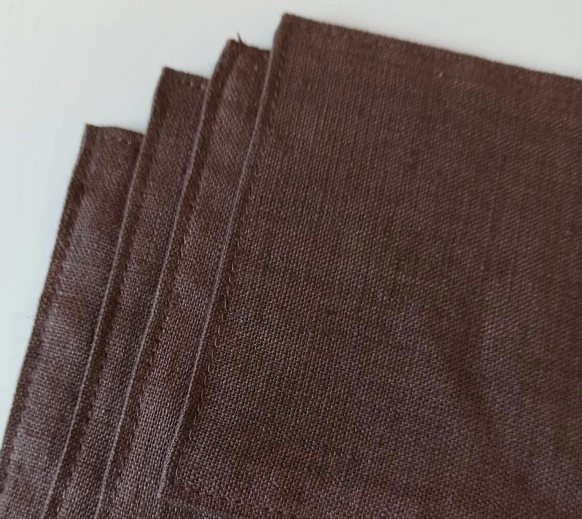 Linen Coasters. Linen Coasters Set,natural Linen Fabric Coasters. Set ...