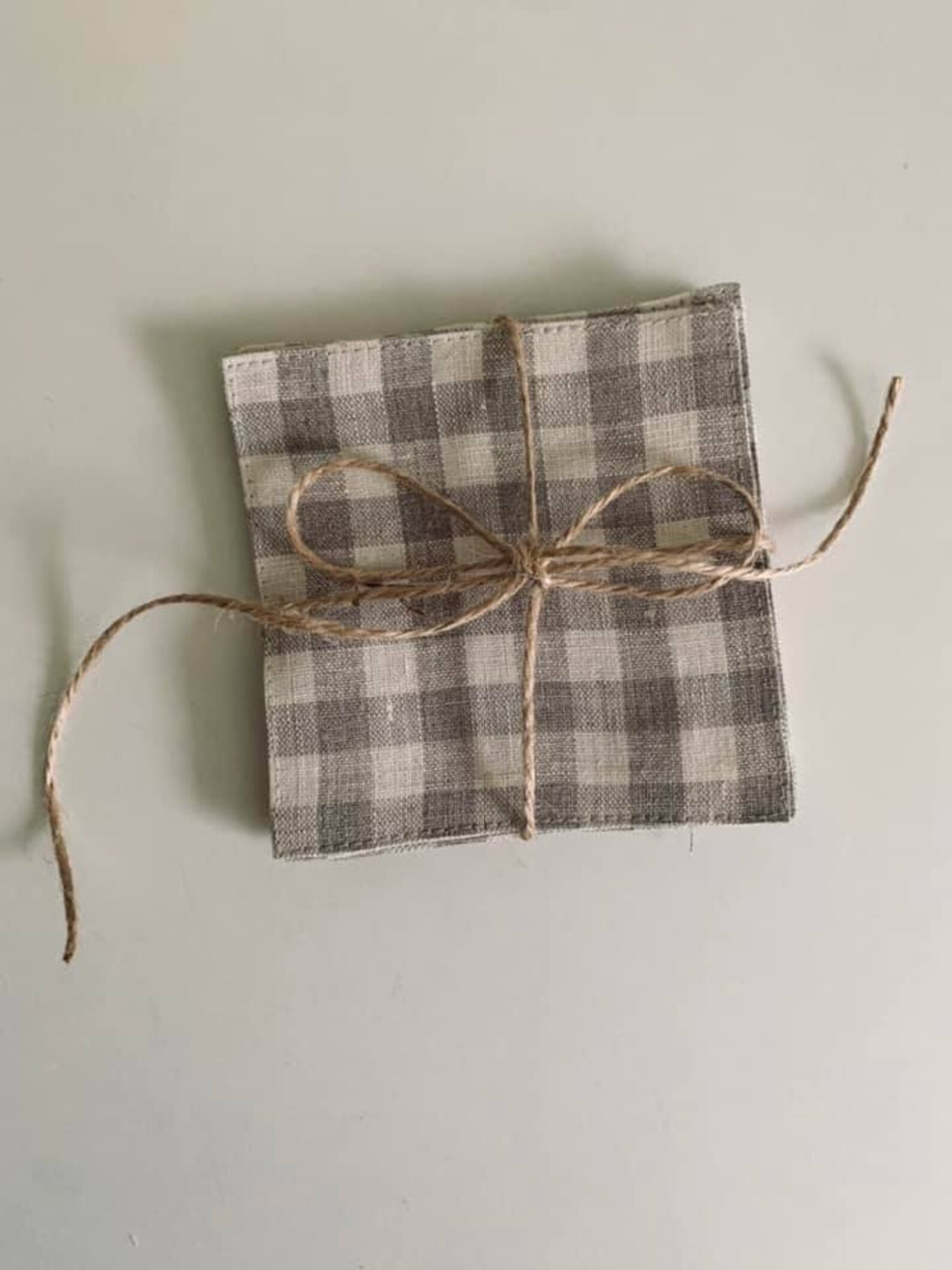 Linen Coasters. Fabric Coasters. Linen Coasters Set of 4, 6, 8. Washed ...