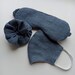 Linen Face Mask , Eye Mask , Scrunchie , Washable and Reusable ,face ...