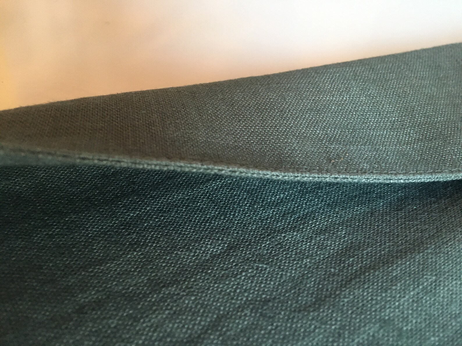 Pure Linen Table Mats Set , Washed Linen Placemats Set of 2,4,6 Linen ...