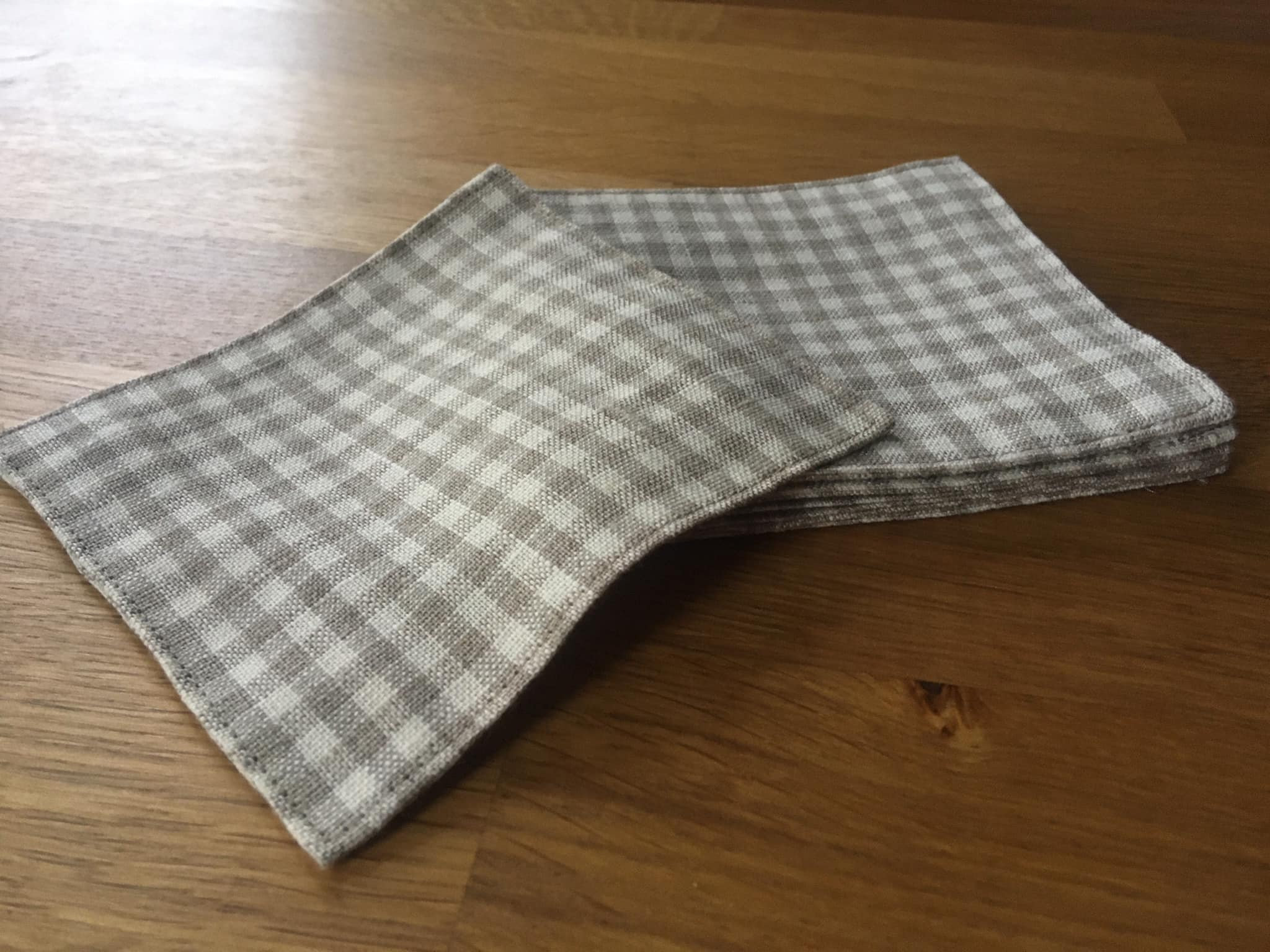 Linen Coasters. Fabric Coasters. Linen Coasters Set of 4, 6, 8. Stone ...