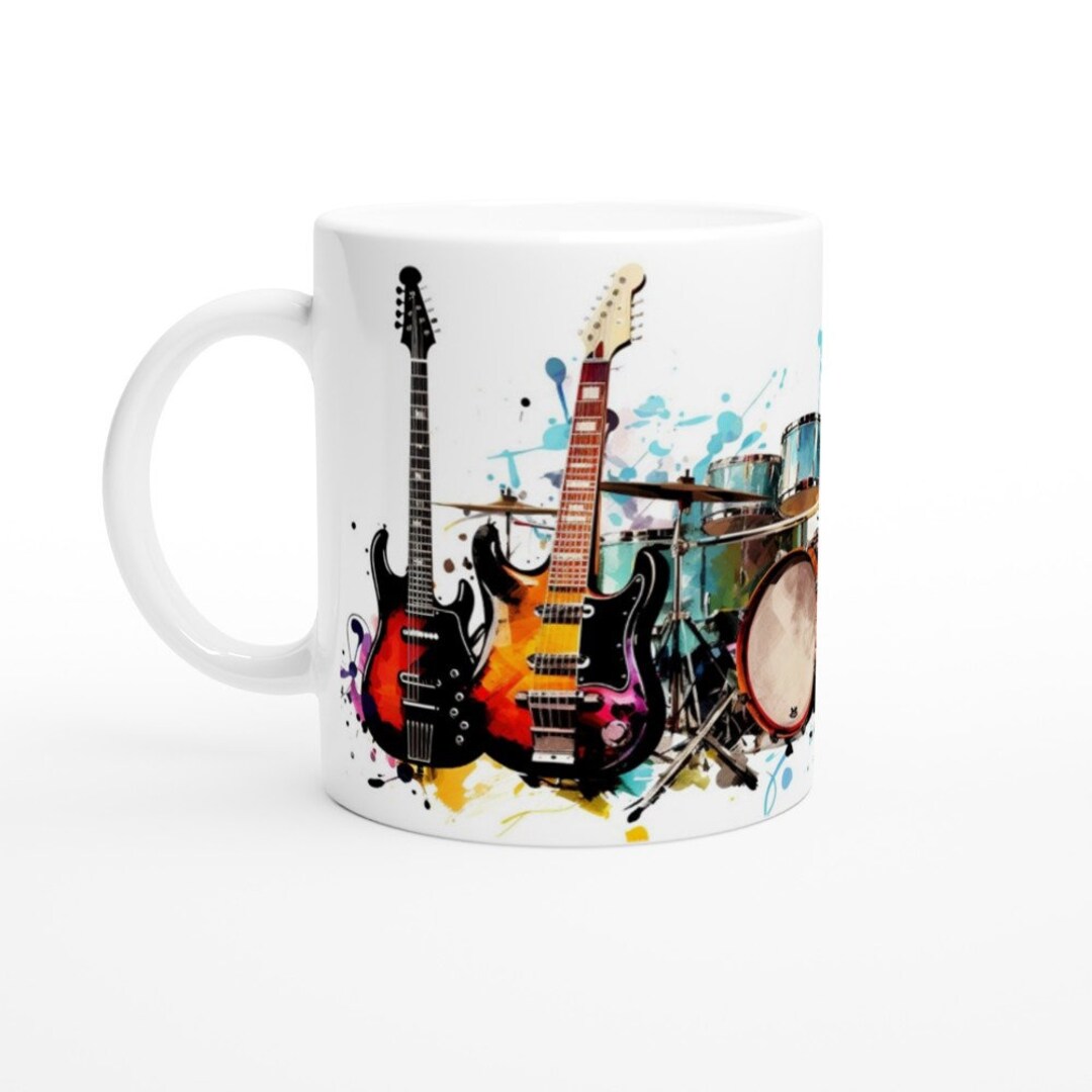 Rock Band Mug Heavy Metal Classic Rock Guitar Rock Drums - Etsy