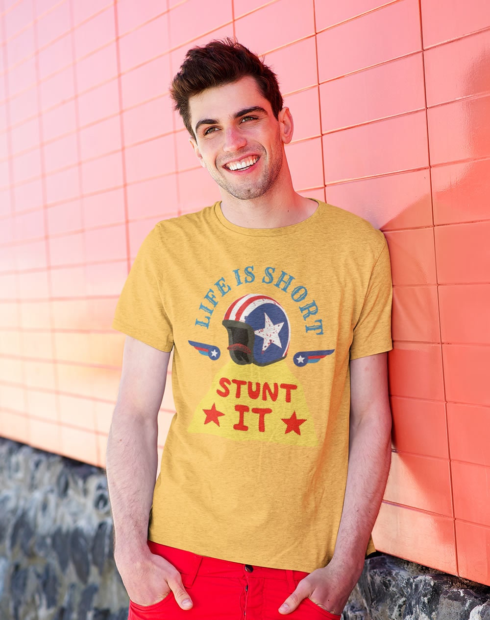 Life is Short, Stunt It – Hot Rod Movie T-shirt – Men/unisex - Etsy