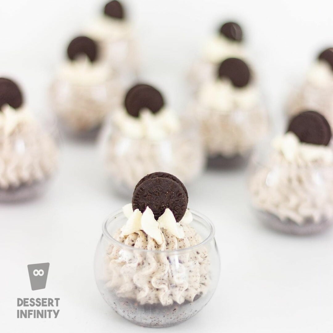 50 Pcs Fish Bowl Dessert Cups Mini Plastic 80ml Party Décor PCS Jelly ...