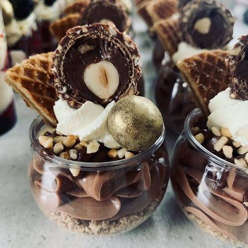 50 Pcs Fish Bowl Dessert Cups Mini Plastic 80ml Party Décor PCS Jelly ...