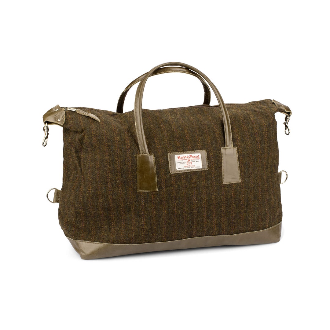 Tweed Weekender - Original Harris Tweed Travel Bag - Etsy