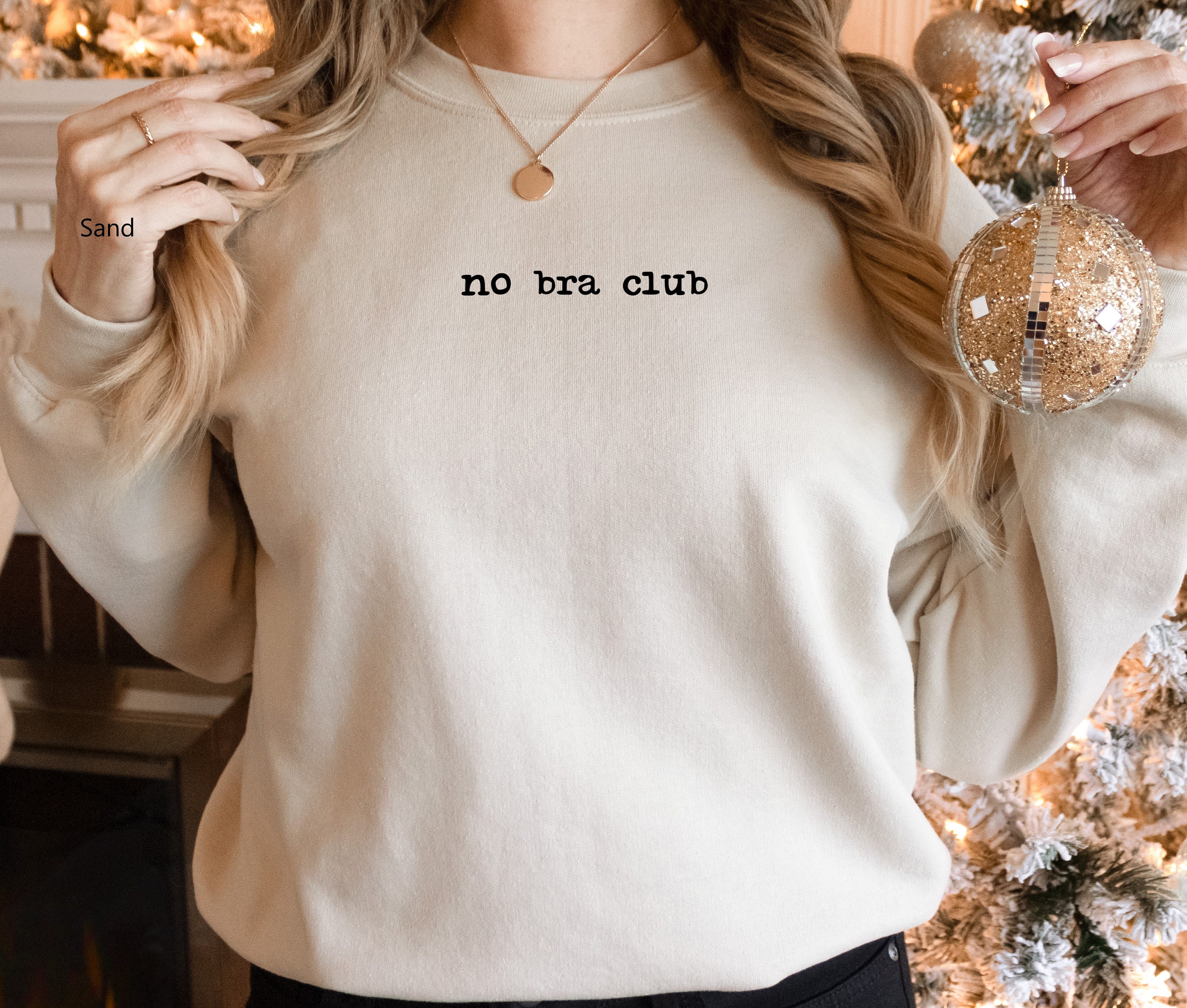 No Bra Club Sweatshirt No Bra Club Feminist Sweater No Bra Etsy