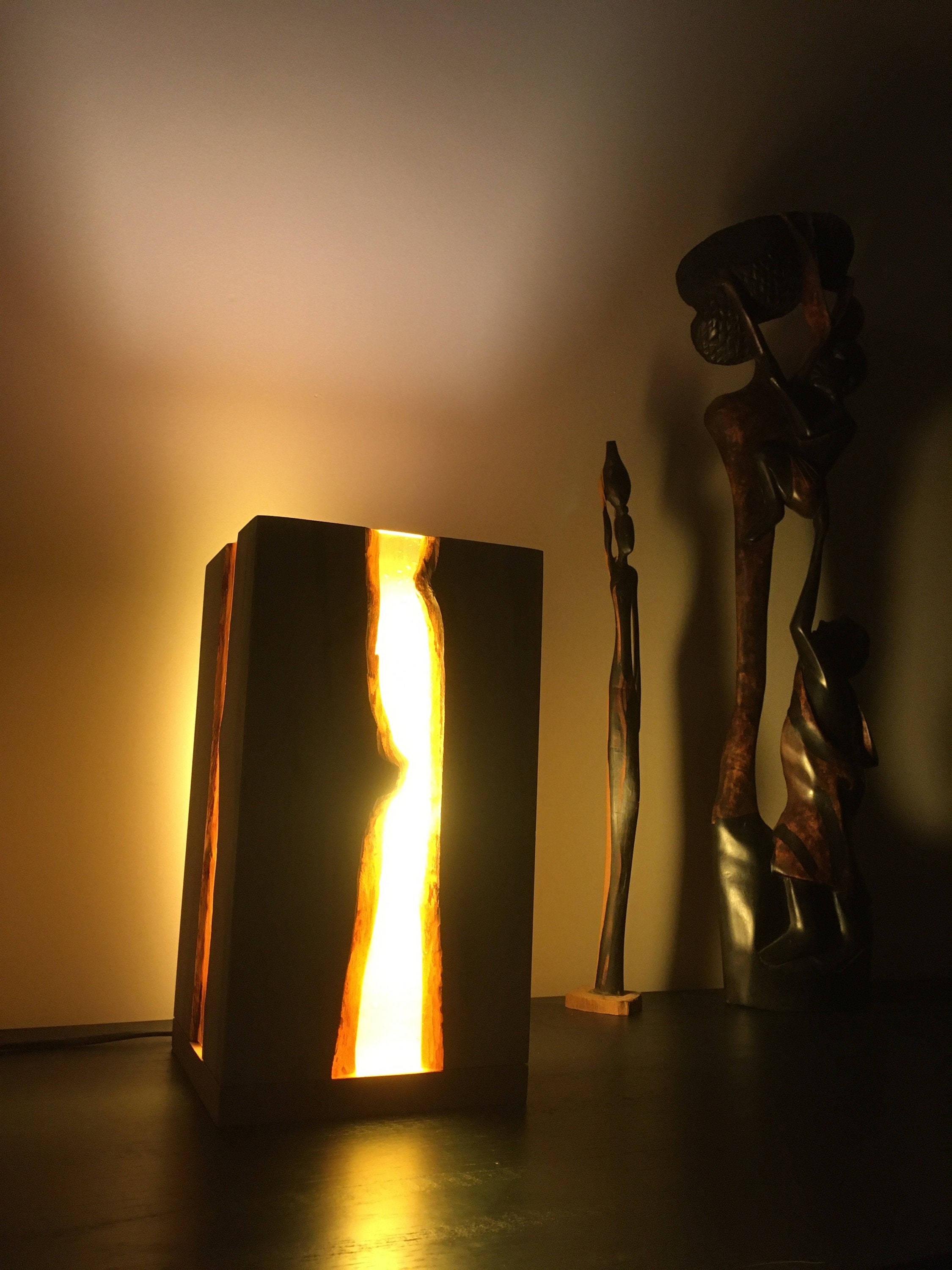 Yellow standing lamp - Etsy France