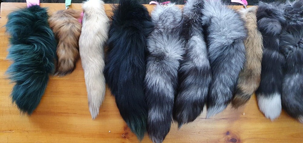 Fur Fox Tail's Fox Fur Accessory Keychain Tassel's - Etsy