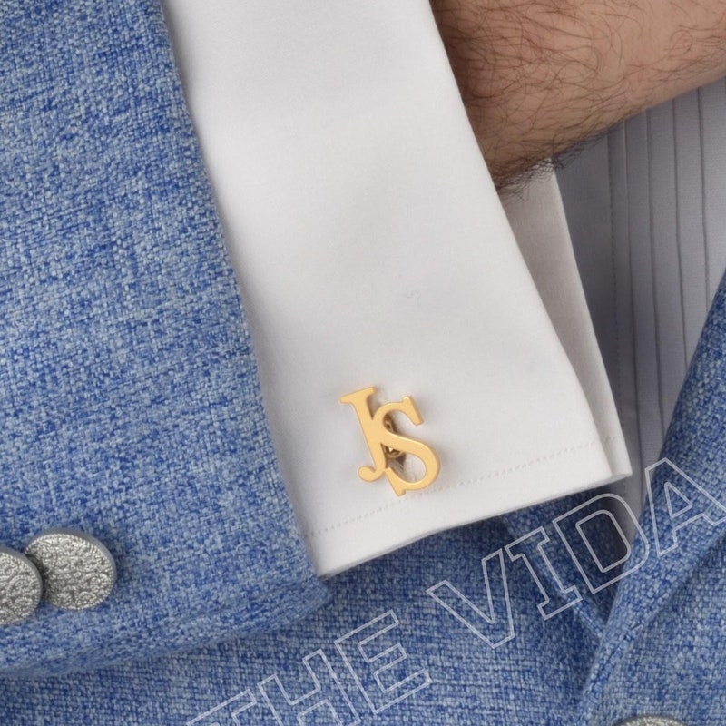 Initial Cufflinks - Etsy