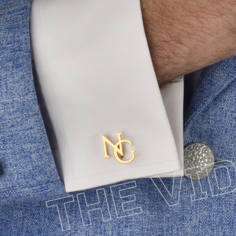 Initial Cufflinks - Etsy