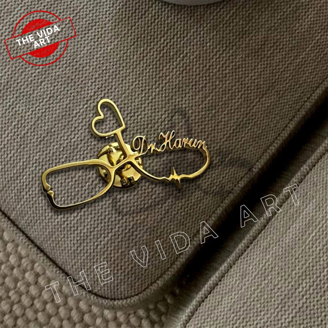 Personalized Stethoscope Pins, Lapel Pins, Enamel Pins, Brooch Gifts ...