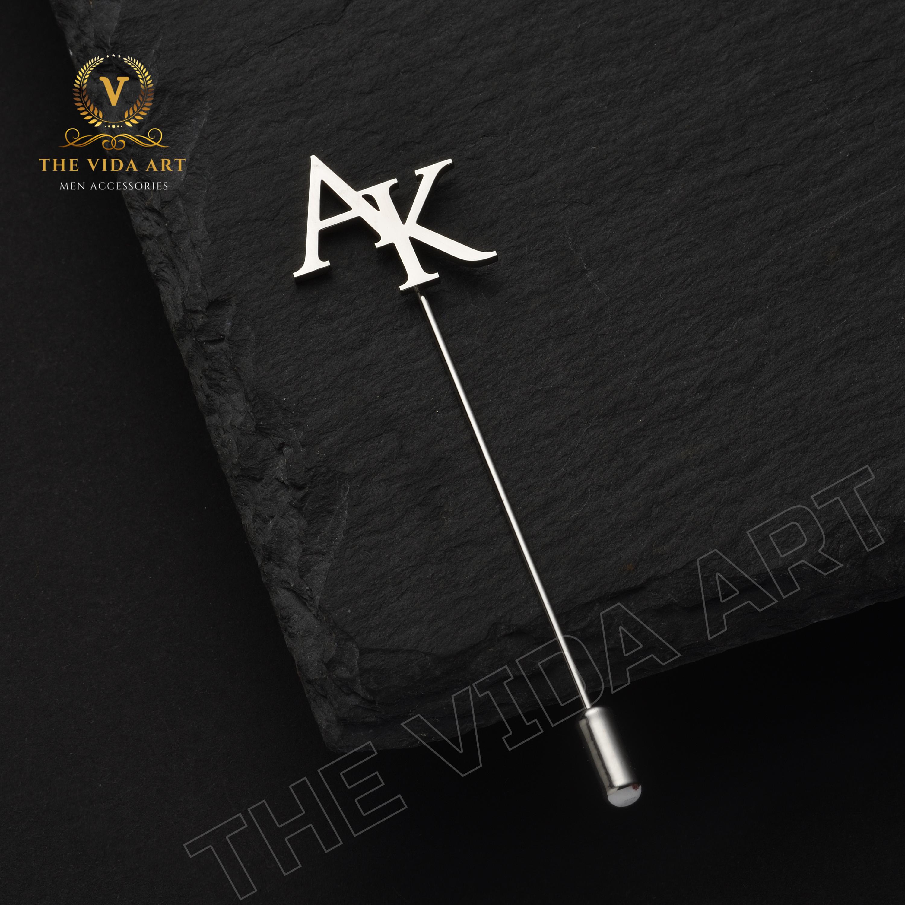 Custom Lapel Stick Pin, Enamel Pin, Groomsmen Proposal, Initial Lapel ...