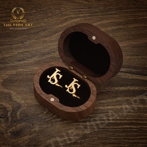 Custom Cufflinks, Initial Cuff Links, Groomsmen Gifts, Groom Wedding ...