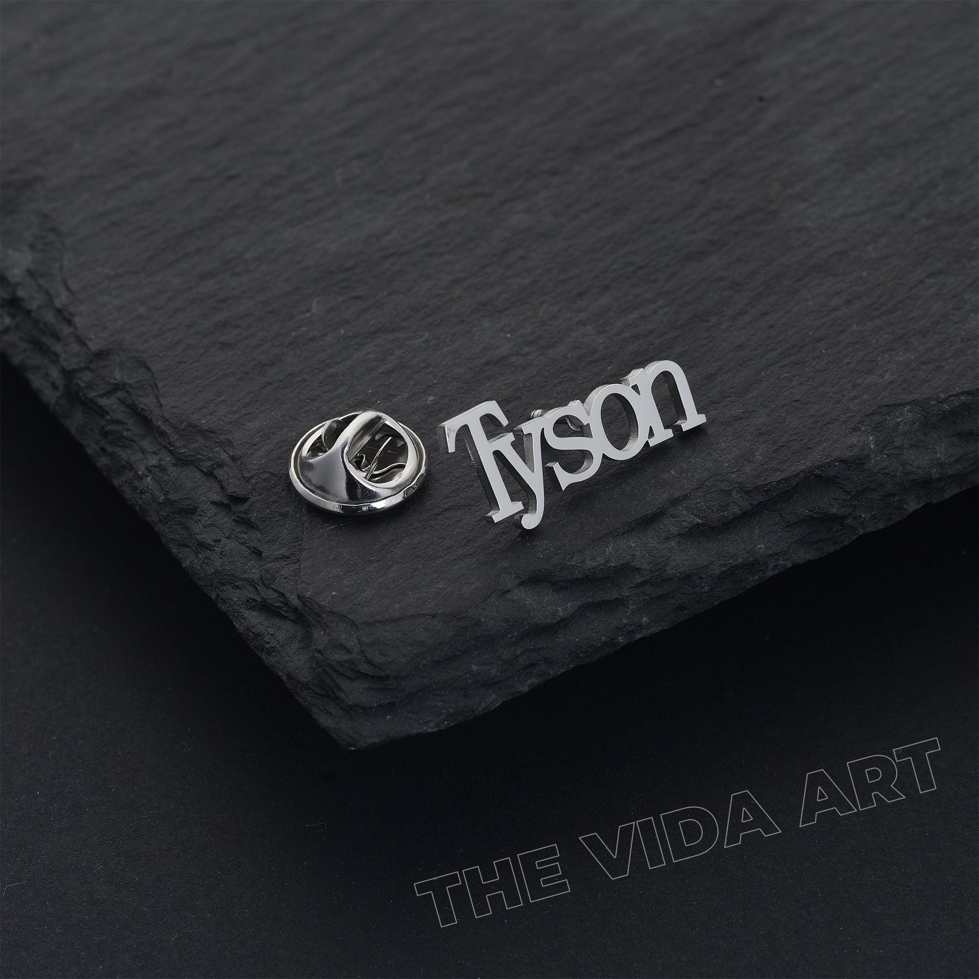 Custom Name Brooch, Enamel Pins, Initial Lapel Pins, Monogram Dress ...