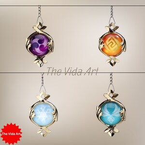 Personalized High-quality Genshin Impact Fontaine Visions With - Etsy ...