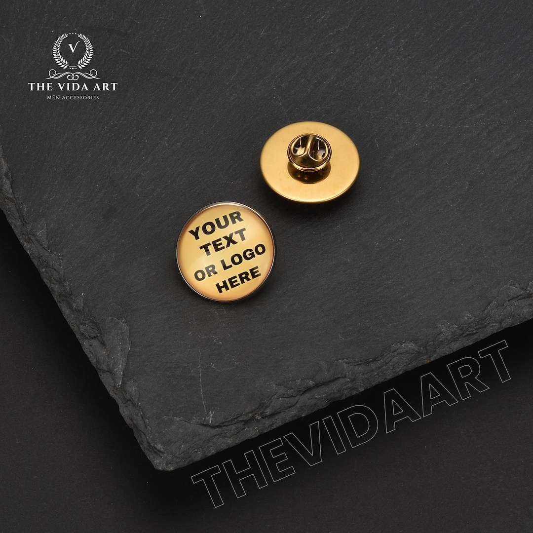 Personalized Enamel Pin, Your Photo or Logo on Brooch, Lapel Pins ...