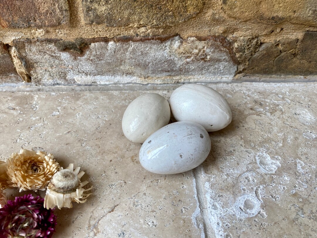 ONE X Antique Victorian English Ironstone Egg | Late 1800s Ceramic ...